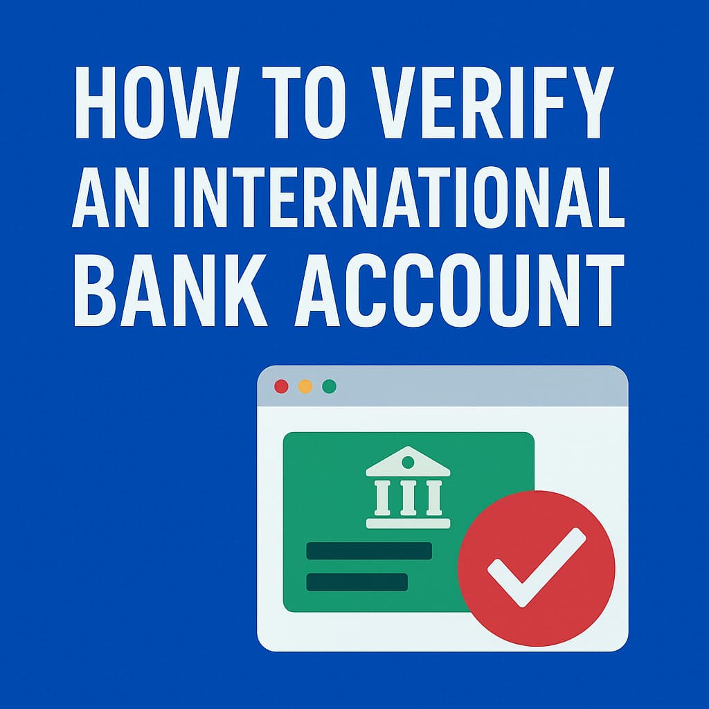 How to Verify an International Bank Account for Global Transfers
